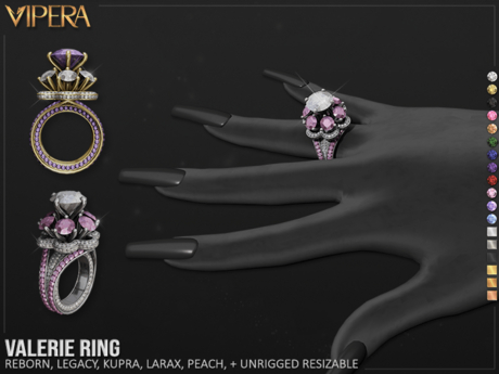 Second Life Marketplace - [VIPERA] DEMO Valerie Ring